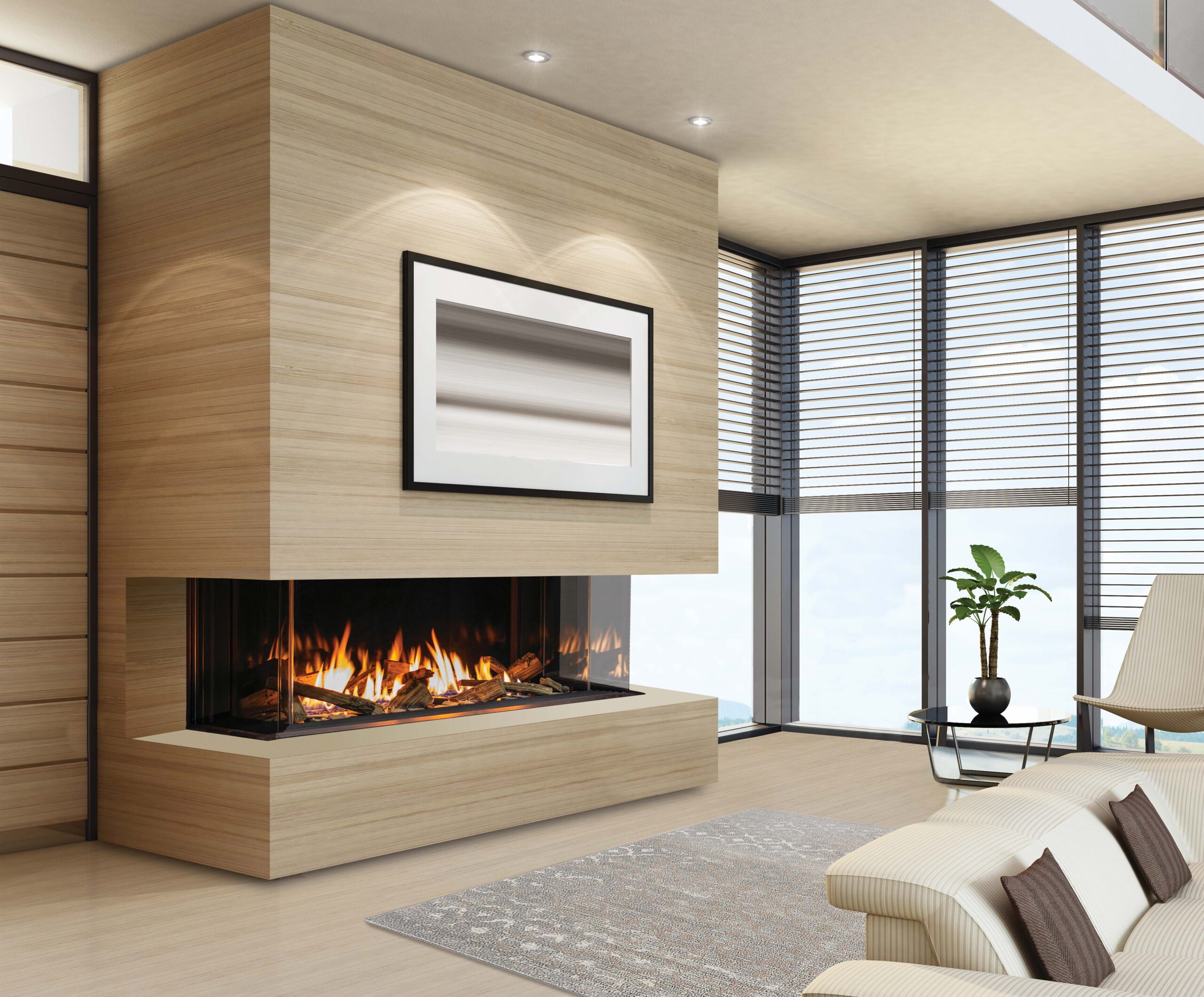 Foyer au gaz Urbana U50 - Moderne, minimaliste et performant